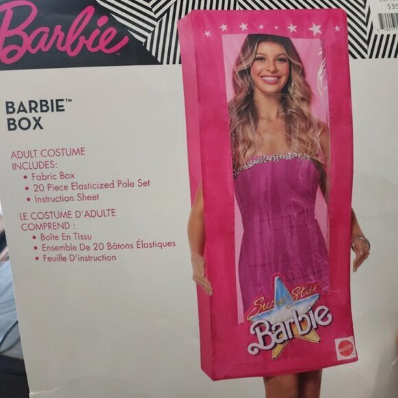 Barbie | Other | Womens Barbie In A Box Halloween Costume Adult One ...